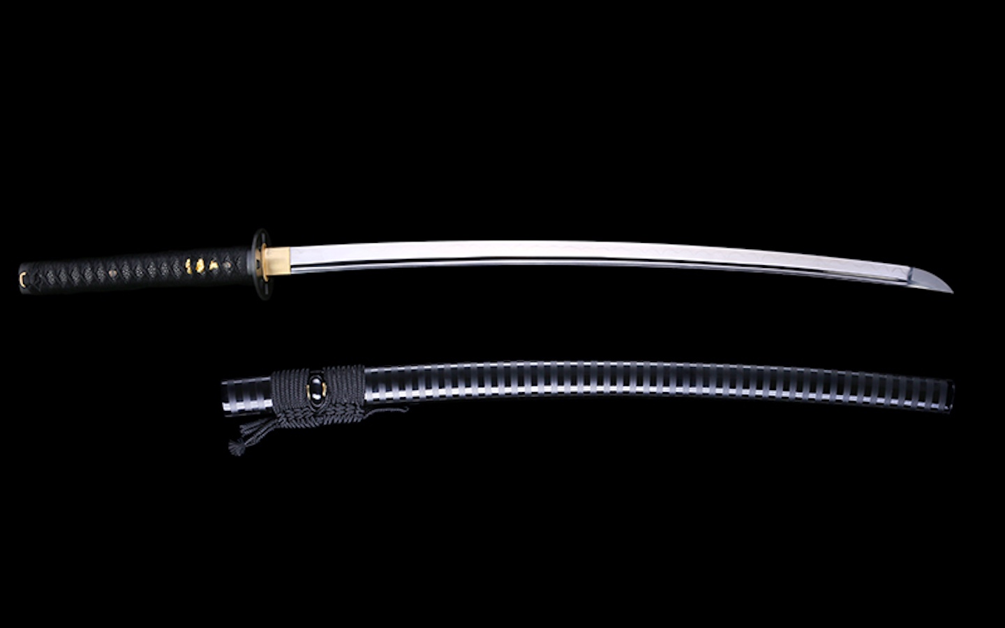 Carbon Steel Katana | Black Katana | 1095 Katana | Dark Sword