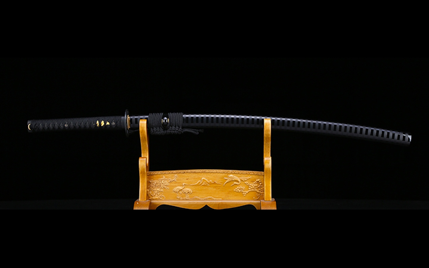 Carbon Steel Katana | Black Katana | 1095 Katana | Dark Sword