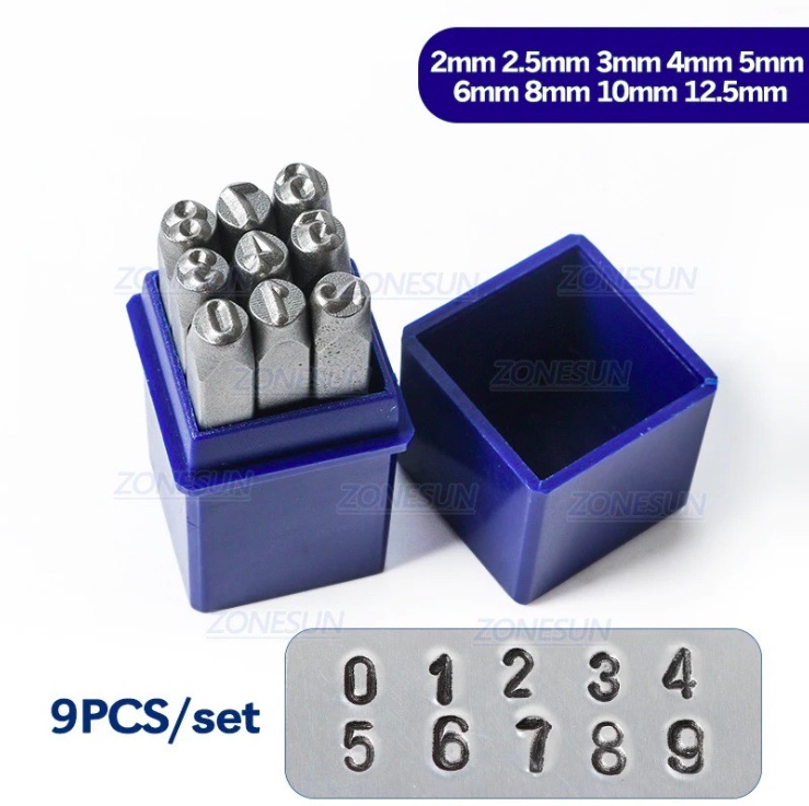 Number Punch Set | Metal Punch Set | The Survival Island