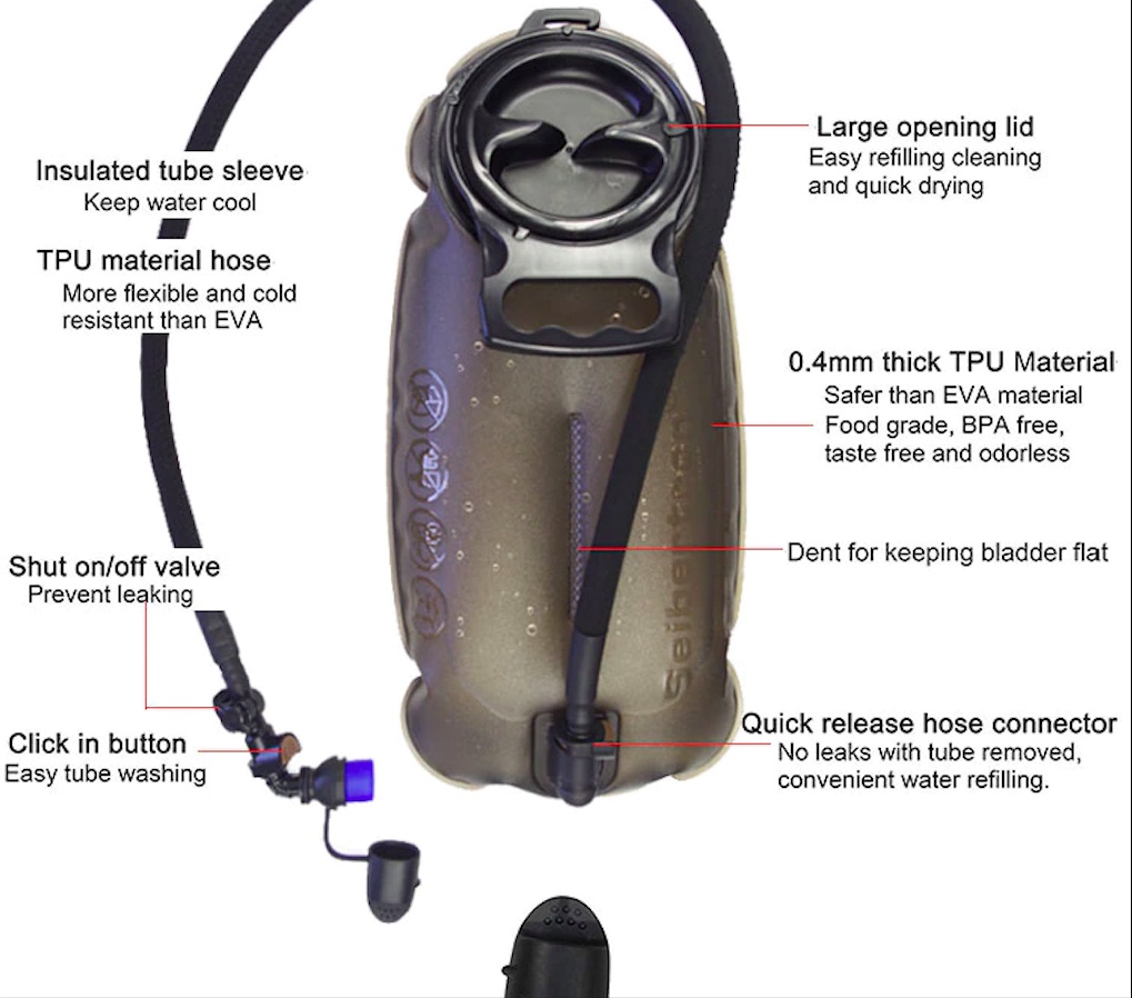 Hydration Bladder | Tactical Hydration Pack | The Survival Island