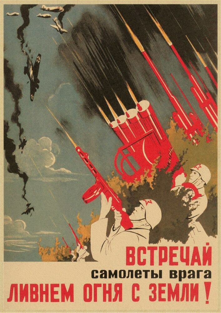 Soviet Propaganda Poster | World War 2 Poster | The Survival Island