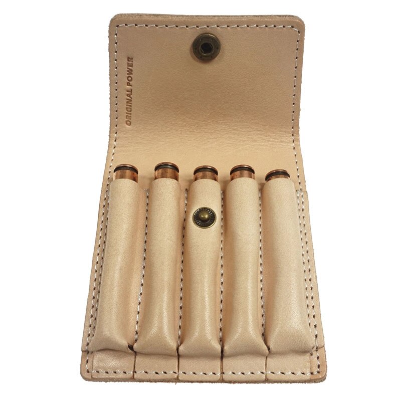 Leather Ammo Pouch | Rifle Bullet Holder | The Survival Island