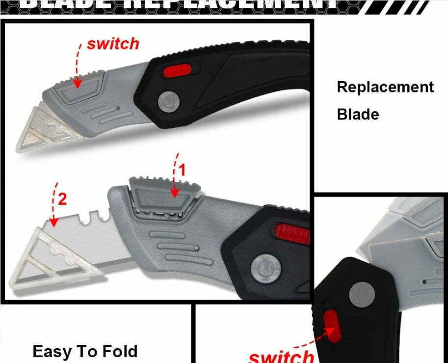 Safety Utility Knife | Razor Cutter | Work Blade | The Survival Island