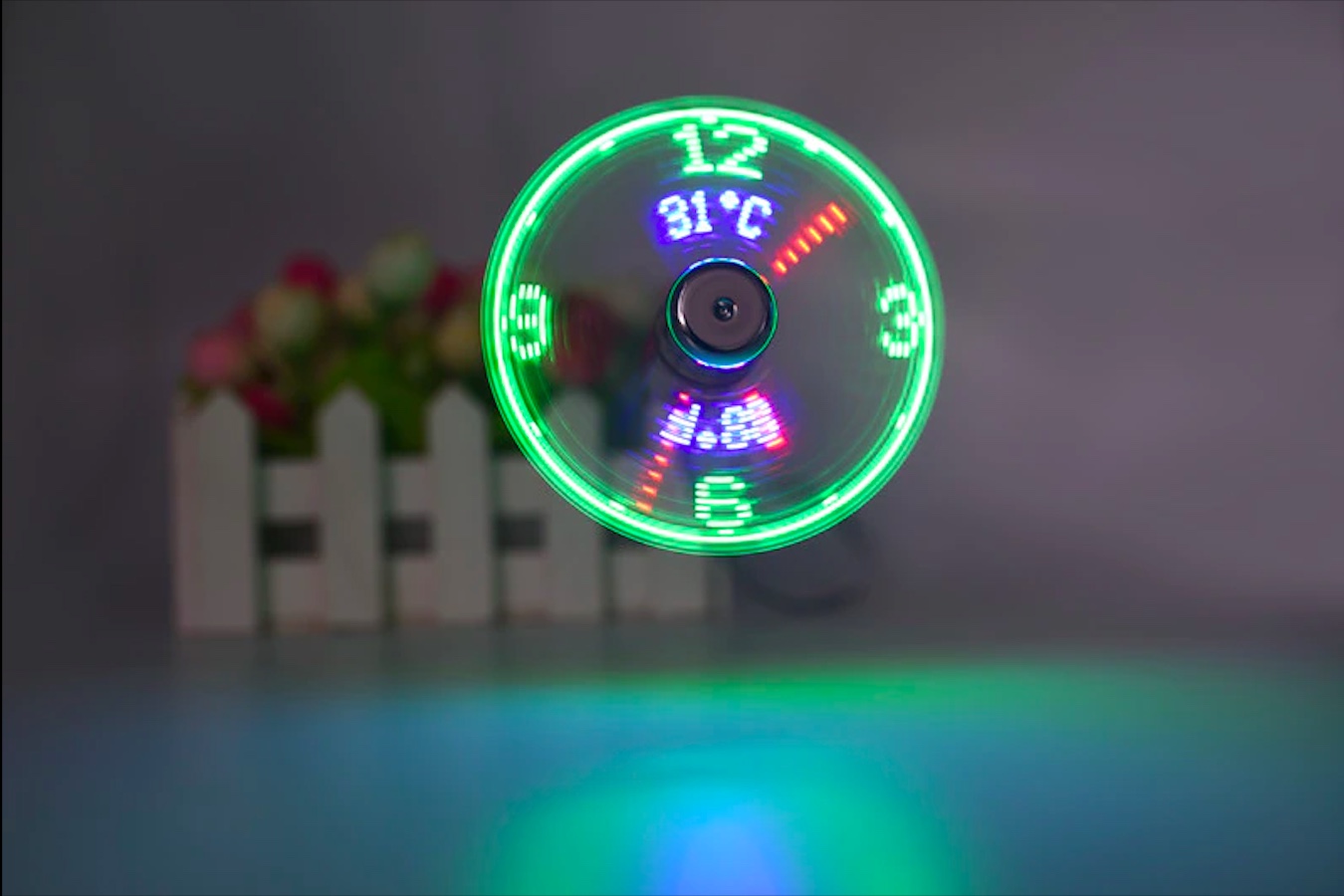 LED Clock Fan | USB Clock Fan | Mini Desk Fan | The Survival Island