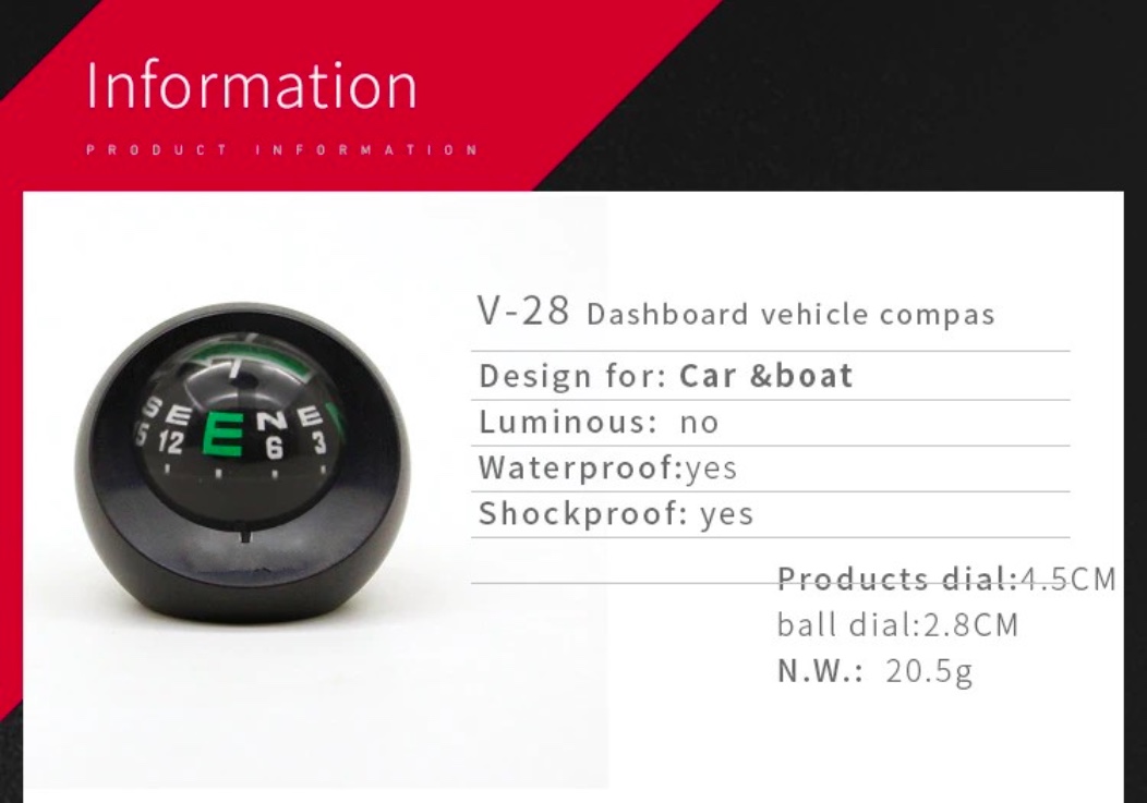 Dashboard Compass | Vehicle Compass | The Survival Island