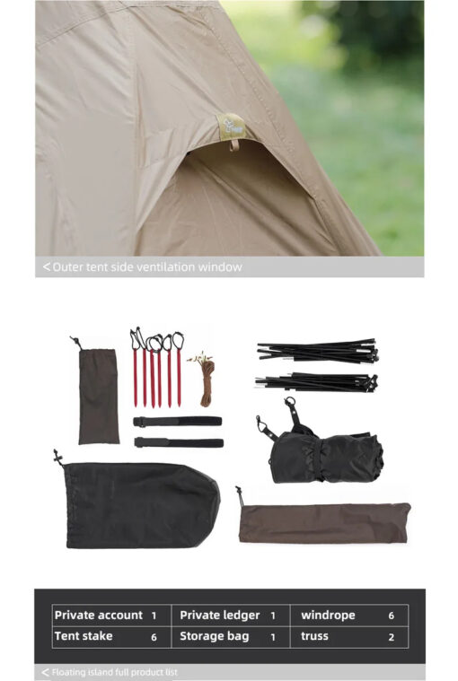 Cot Tent | Raised Tent | Off Ground Tent | Solo Tent | Survival Island