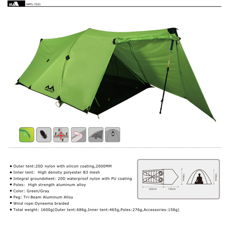 Two Person Tent | Light Tent | 2 Man Tent | The Survival Island