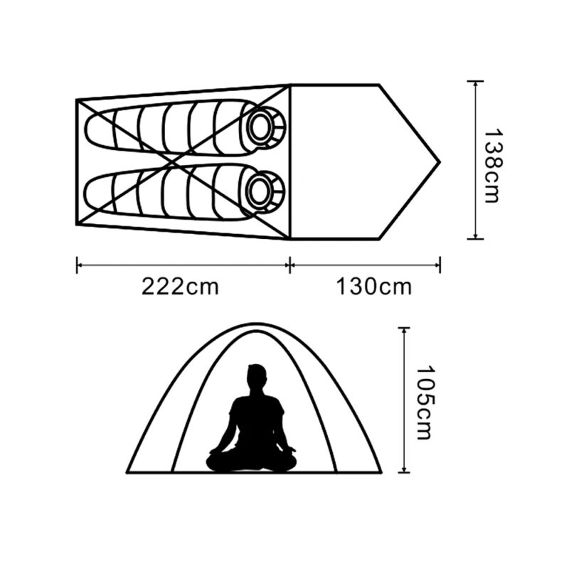Two Person Tent | Light Tent | 2 Man Tent | The Survival Island