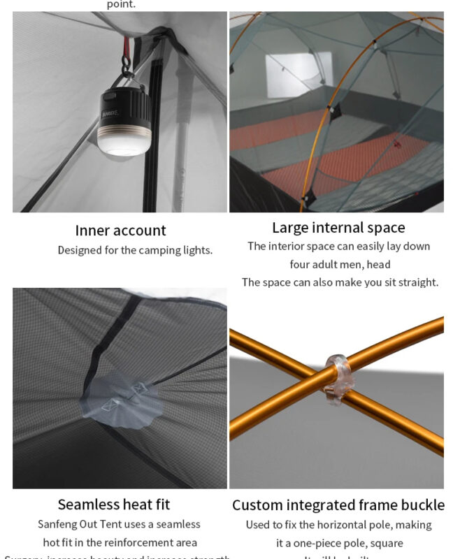 4 Person Backpacking Tent | 4 Man Tent | The Survival Island