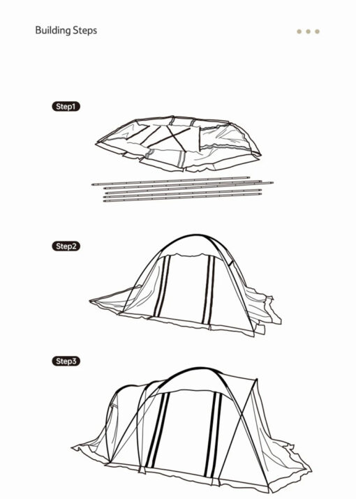 Four Person Tent | 4 Man Tent | Two Room Tent | Survival Island