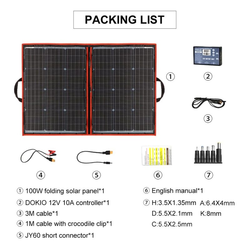 Foldable Solar Panel | Portable Folding Solar Panel | The Survival Island