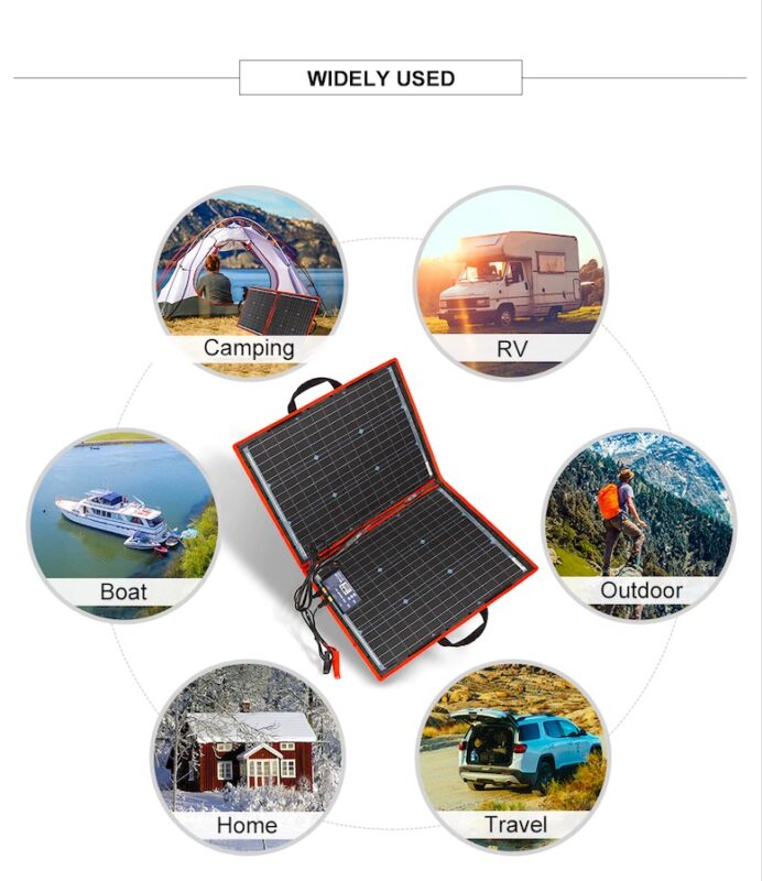 Foldable Solar Panel | Portable Folding Solar Panel | The Survival Island