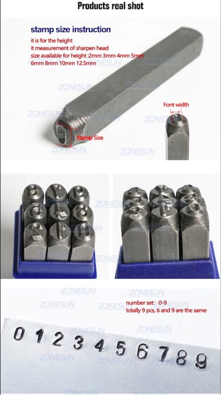 Number Punch Set | Metal Punch Set | The Survival Island