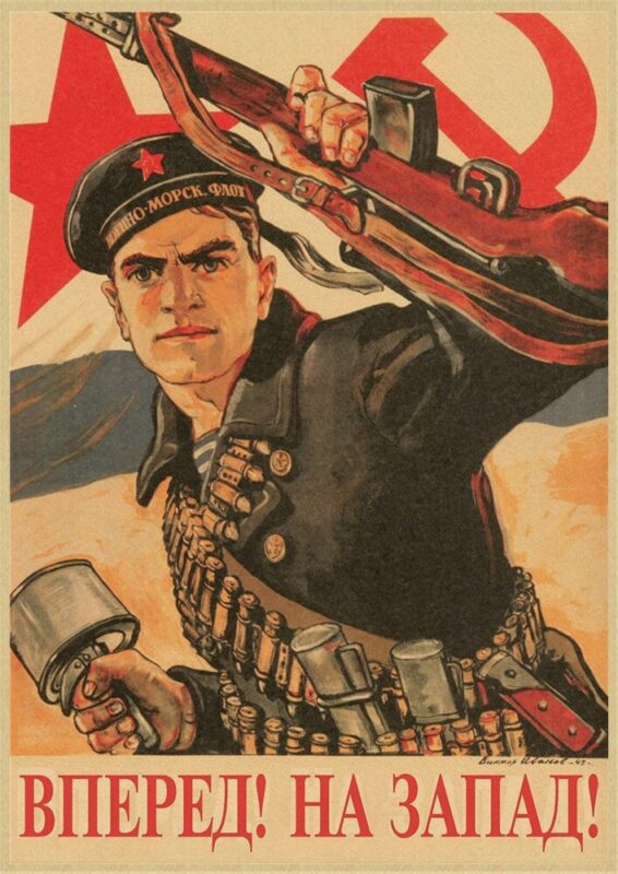 Soviet Propaganda Poster | World War 2 Poster | The Survival Island