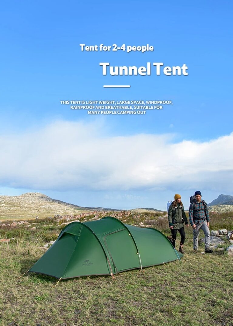 Tunnel Tent | Waterproof Tent | 2 Person Tent | The Survival Island