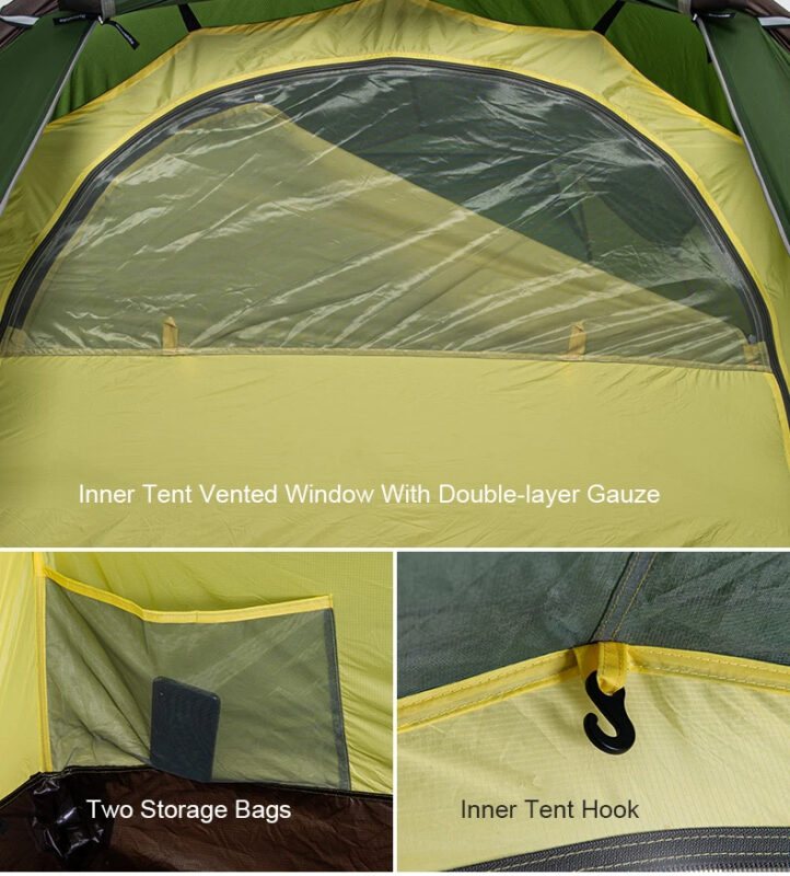 Tunnel Tent | Waterproof Tent | 2 Person Tent | The Survival Island