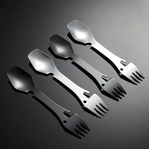 Spoon Knife | Spork With Knife Edge | Eating Tool | Survival Island