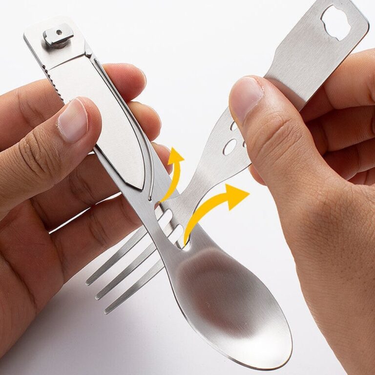 Camping Silverware | Spoon Fork Knife All In One | Survival Island