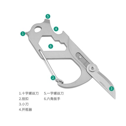 Carabiner Tool | Carabiner Knife Combo | The Survival Island