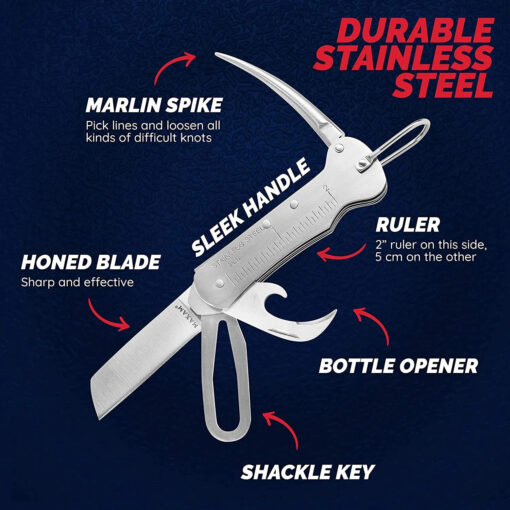 Navy Knife | Sea Knife | Sharp Pocket Knife | The Survival Island