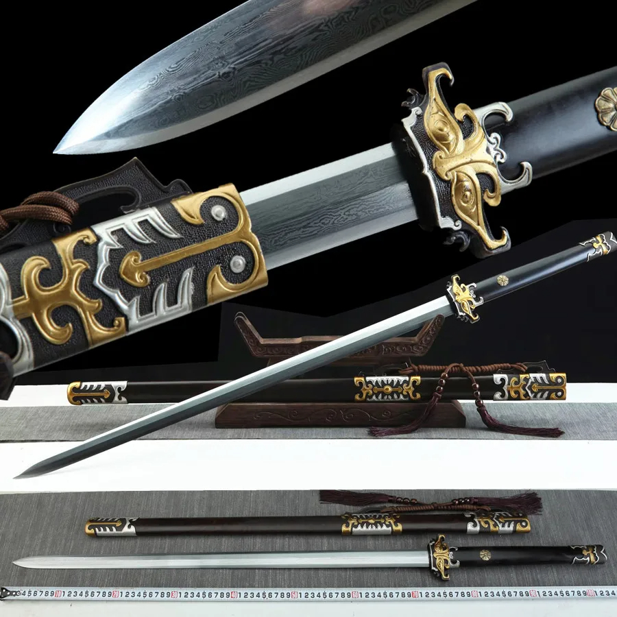 Jian Blade | Chinese Jian | Damascus Steel Sword | Survival Island