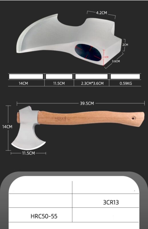 Stainless Steel Hatchet | Camp Hatchet | The Survival Island