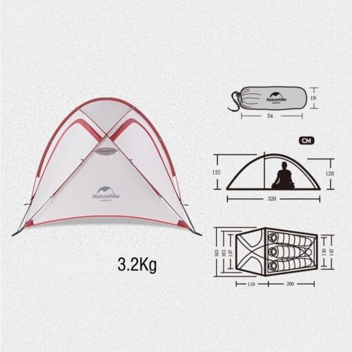 3 Person Dome Tent | 3 Man Tent | Portable Tent | Survival Island