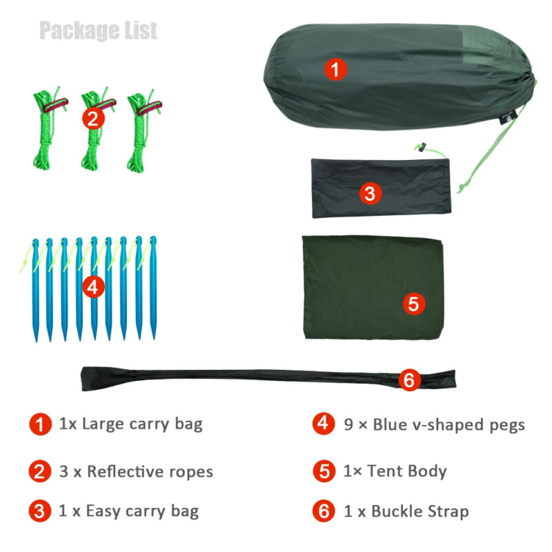 Poleless Tent | Trekking Pole Tent | 1 Man Tent | The Survival Island