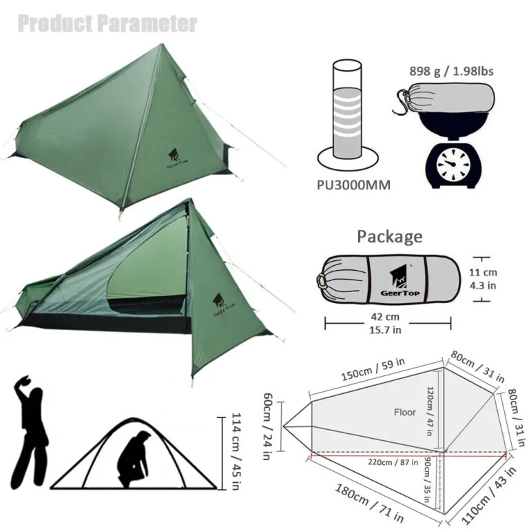 Poleless Tent | Trekking Pole Tent | 1 Man Tent | The Survival Island