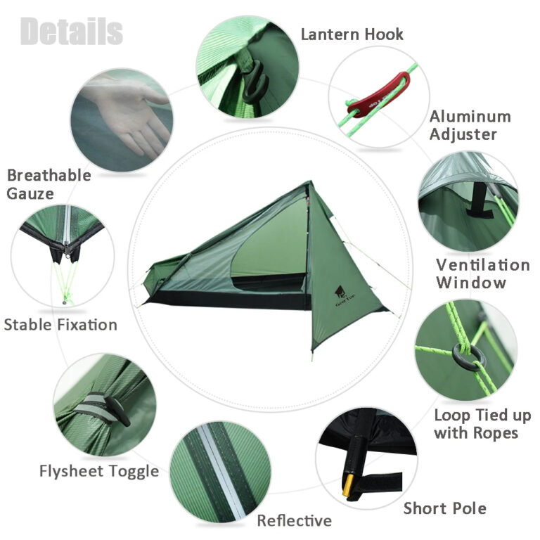 Poleless Tent | Trekking Pole Tent | 1 Man Tent | The Survival Island