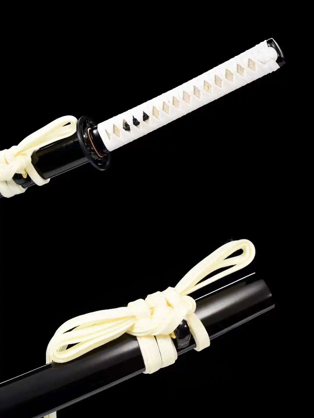 Katana Black And White | 1060 Carbon Steel Katana | Daito Sword